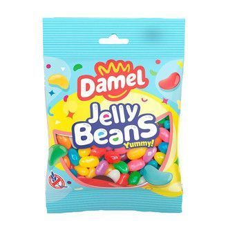 Цукерки жувальні Damel Jelly Bean желейні боби, 80 г без глютену, 18 шт ...