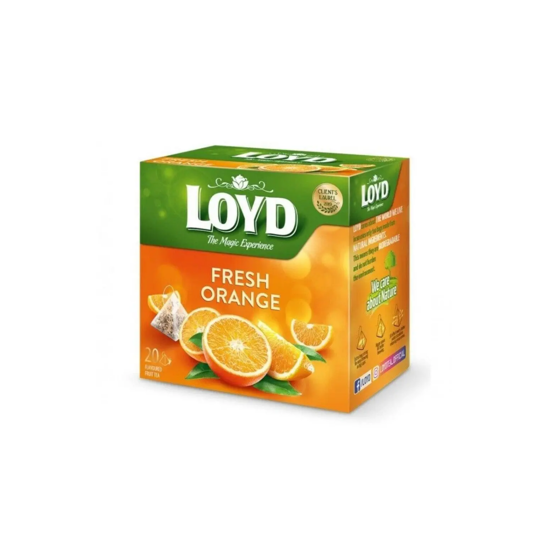 Фруктовий чай Loyd Fresh Orange апельсин 44гр (20 пірамідок) купити ...